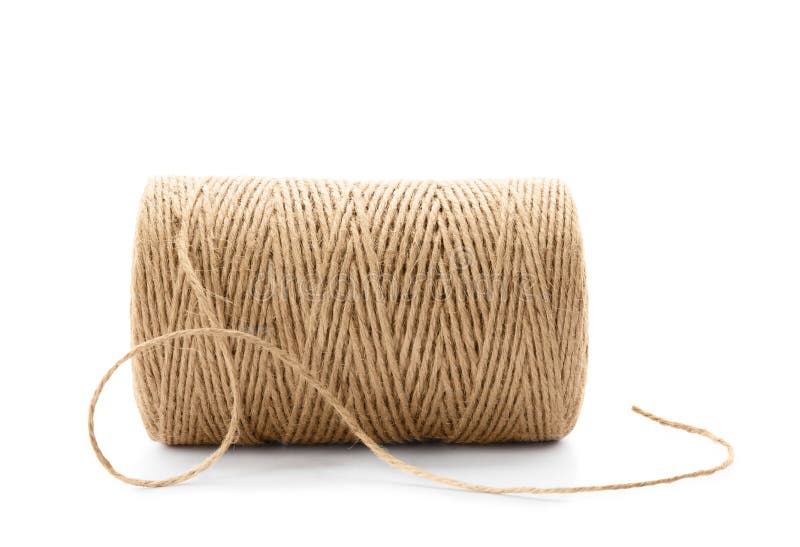 Spool of hemp rope stock image. Image of equipment, isolation - 141222269