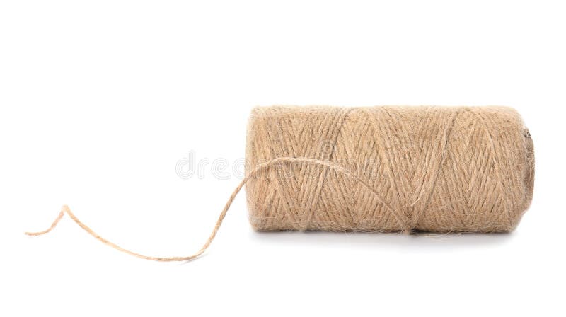 Spool of hemp rope stock image. Image of equipment, isolation - 141222269