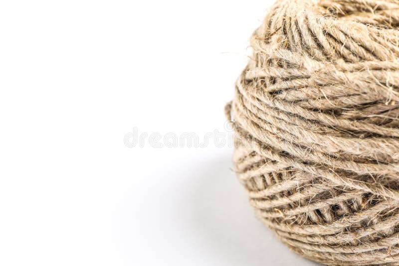 Spool of hemp rope stock photo. Image of hemp, isolation - 141222262