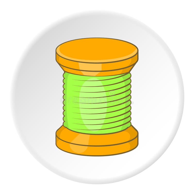Spool icon, flat style stock illustration. Illustration of material ...