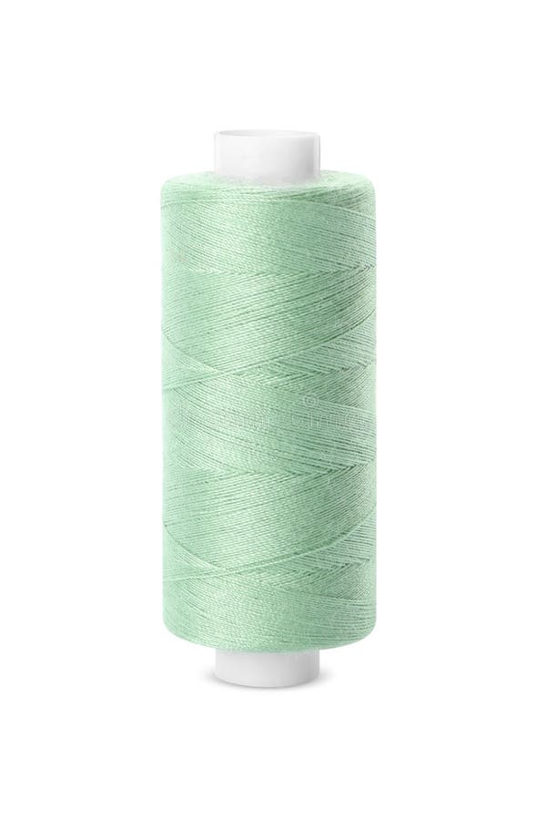 Spool of Light Green Sewing Thread Isolated on White Stock Photo ...