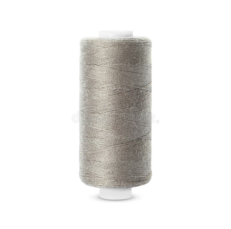 A Spool of Light Thread for Sewing Stock Photo - Image of needlework ...