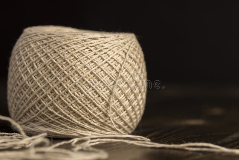 A Spool of Light Thread for Sewing Stock Photo - Image of needlework ...