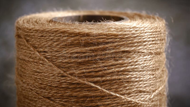 A Spool of Natural Fiber Jute Yarn, Ideal for Craft and DIY Projects ...