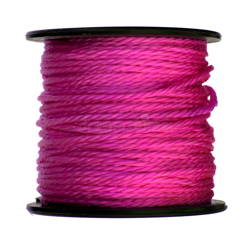 Spool of nylon rope stock image. Image of spiral, nylon - 130841393