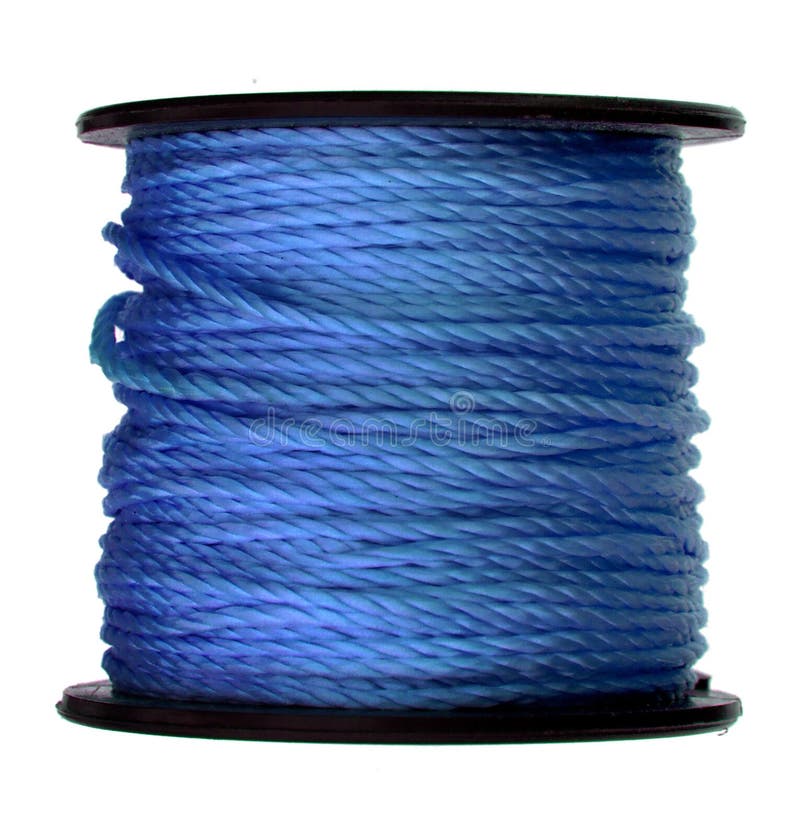Spool of nylon rope stock image. Image of spiral, nylon - 130841393
