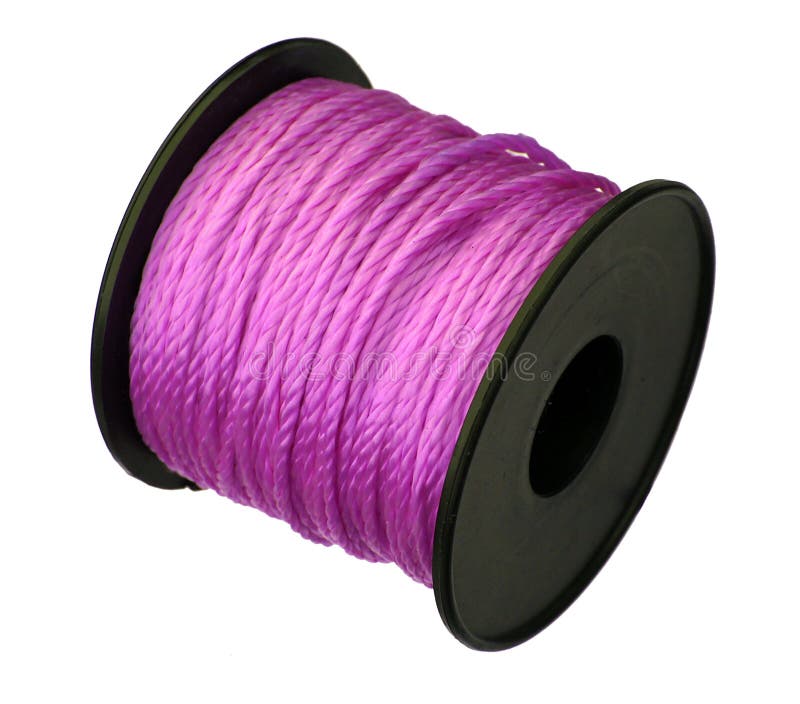 Spool of nylon rope stock image. Image of spiral, nylon - 130841393