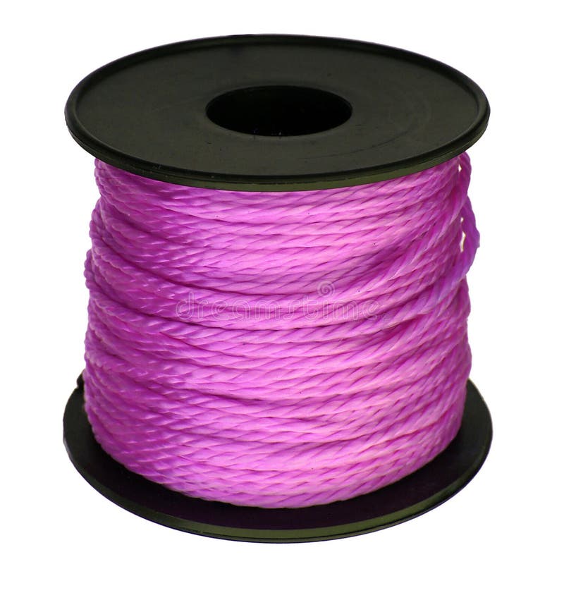 Spool of nylon rope stock image. Image of safety, spool - 130841433