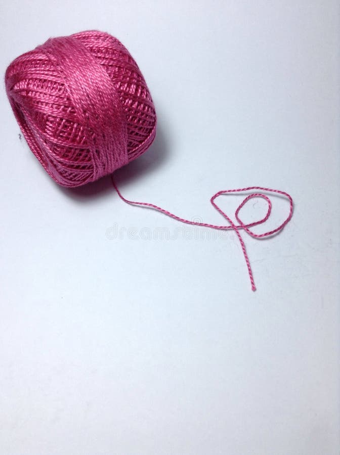Spool of Pink Yarn or Thread Stock Photo - Image of crafts, spool: 50751548
