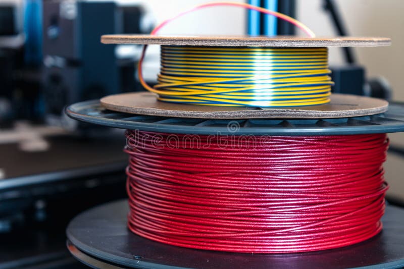 Spool of Pla Filament for Printing 3d Printer Stock Photo - Image of ...