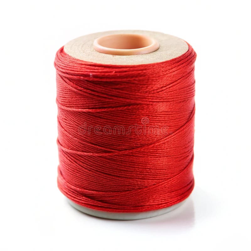Spool of red thread stock photo. Image of sewing, perfect - 363279208