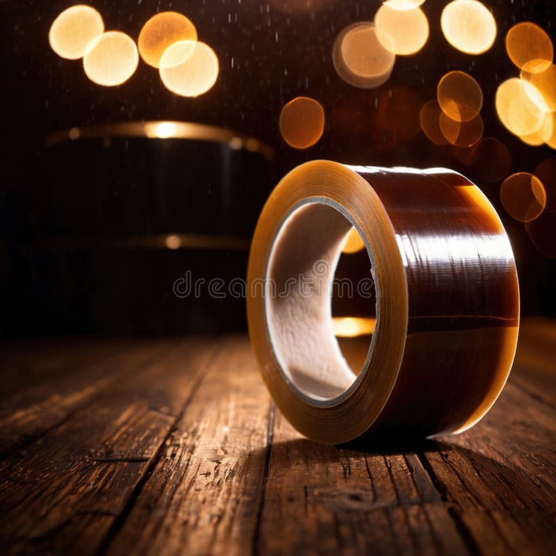 Spool Roll of Brightly Colored Wrapping Tape Ribbon Stock Illustration ...