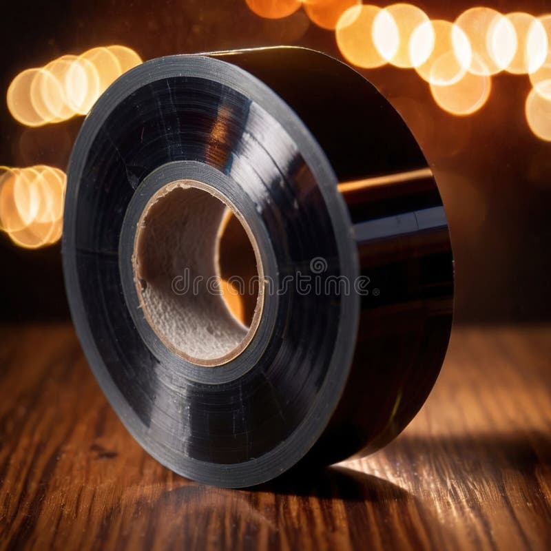 Spool Roll of Brightly Colored Wrapping Tape Ribbon Stock Illustration ...