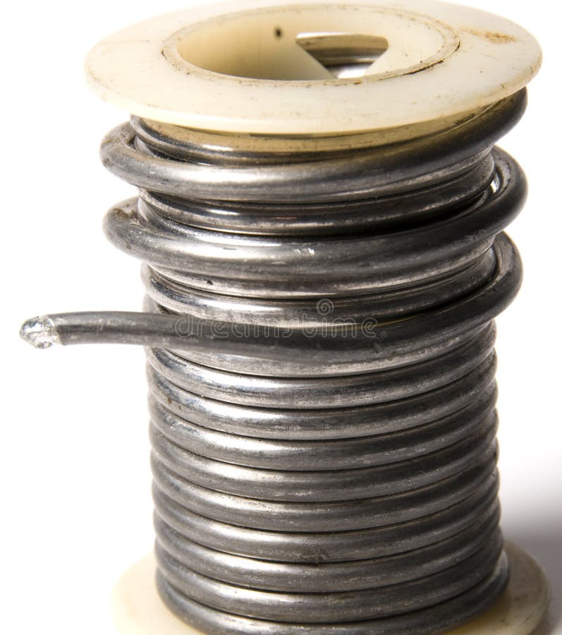 Spool of solder stock image. Image of weld, tool, construction - 5275569