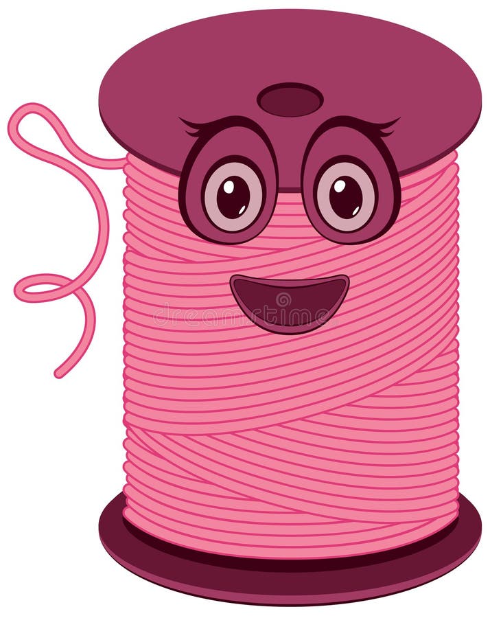 Spool of Thread stock vector. Illustration of thread - 25380241