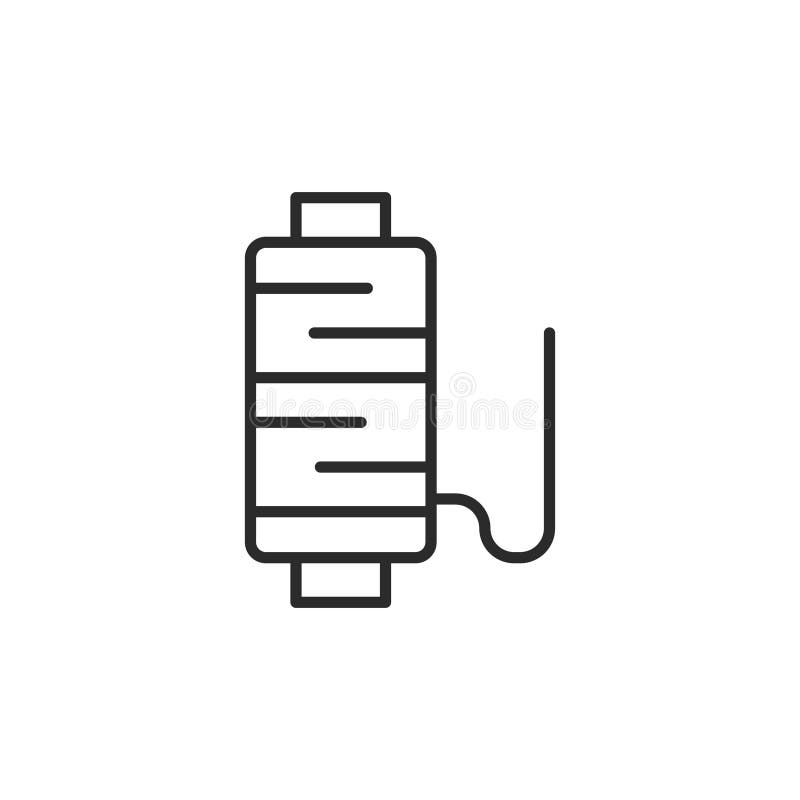 Spool of Thread Icon stock vector. Illustration of showcase - 319348993