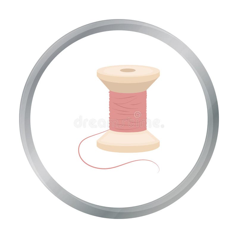 Spool of Thread Icon of Vector Illustration for Web and Mobile Stock ...