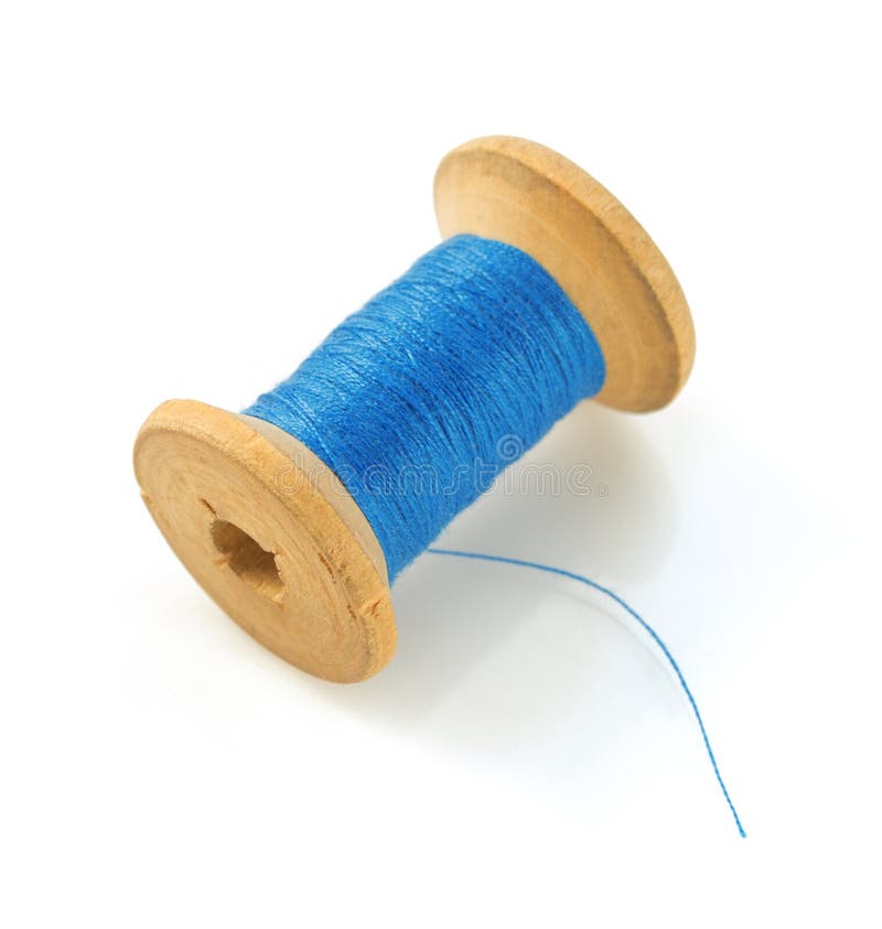Spool of Thread Isolated on White Stock Image - Image of clothes, craft ...