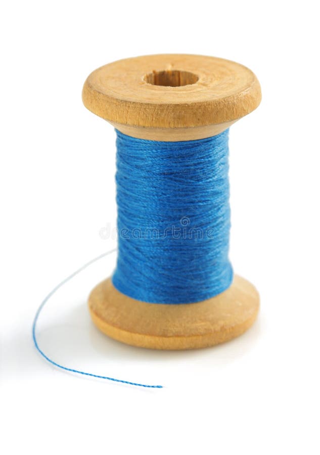 Spool of Thread Isolated on White Stock Image - Image of clothes, craft ...