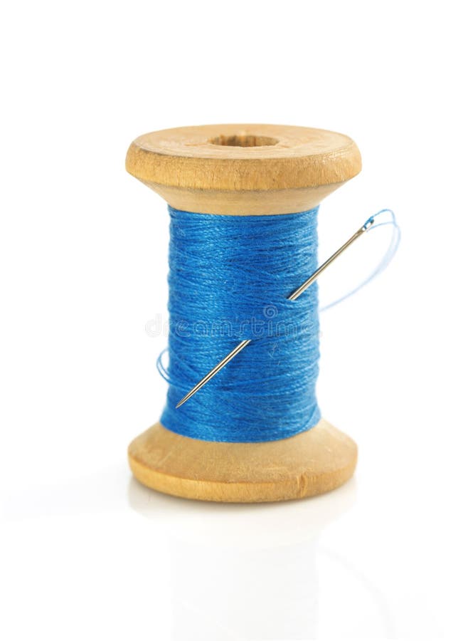Spool of Thread Isolated on White Stock Image - Image of clothes, craft ...
