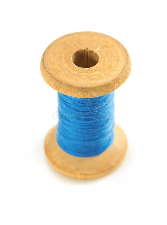 Spool of Thread Isolated on White Stock Photo - Image of reel, closeup ...