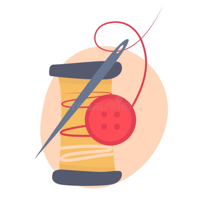 Hand Drawn Needle Thread Spool Stock Illustrations – 1,260 Hand Drawn ...