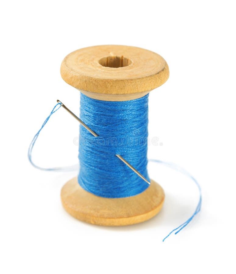 Spool of Thread Isolated on White Stock Image - Image of clothes, craft ...