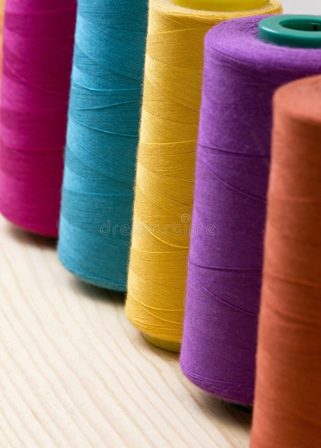 Spool of threads stock photo. Image of rainbow, needlework - 53949290