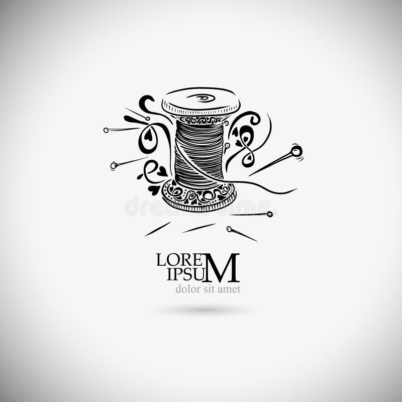 Abstract Tailor Suit Fashion Logo Concept Vector Illustration Stock ...