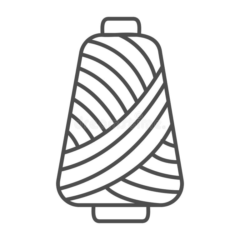 Threads Spool Line Icon Stock Illustrations – 155 Threads Spool Line ...