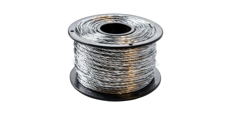 Spool of Twisted Metal Wire. Industrial and Construction Material ...