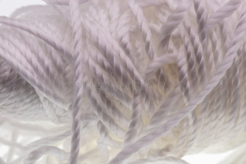 Spool of White Cotton String Up Close Tangles Stock Image - Image of ...