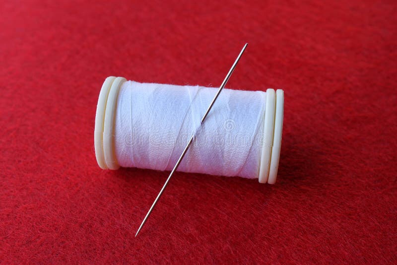 Red and White Thread Hanging on a Blossoming Tree Branch First of March ...