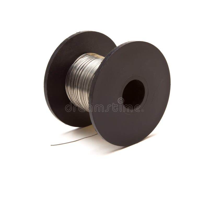 Spool of Wire stock photo. Image of connectivity, shiny - 14592378