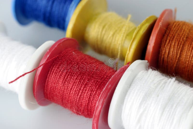 Spools of thread close up. stock photo. Image of thread - 61222958