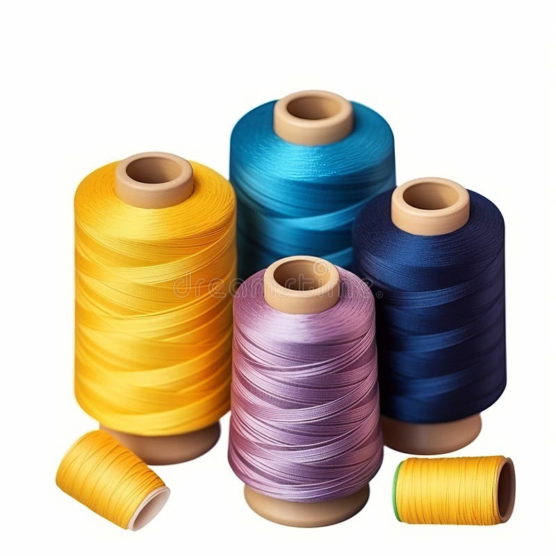 Spools with Colored Thread. Tools for Sewing, Tailoring, Accessory for ...