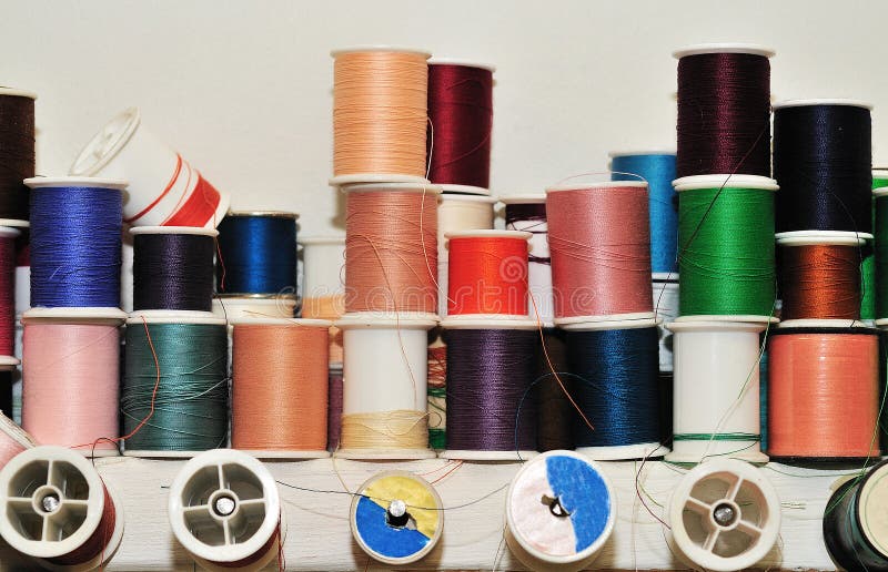 Spools of thread stock photo. Image of blue, craft, product - 11699418
