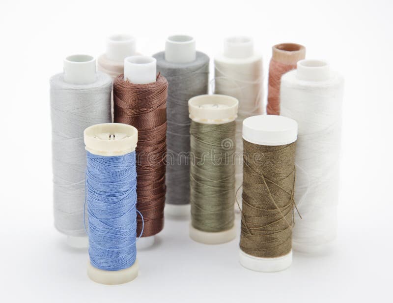 Spools of thread stock photo. Image of isolated, thread - 14291516