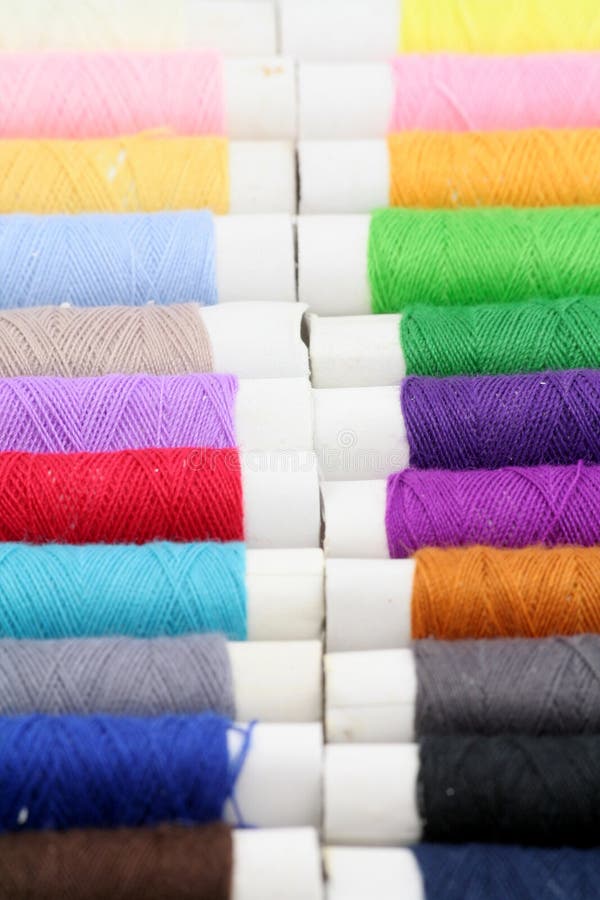 Spools of thread stock photo. Image of bobbin, fibers - 1787714