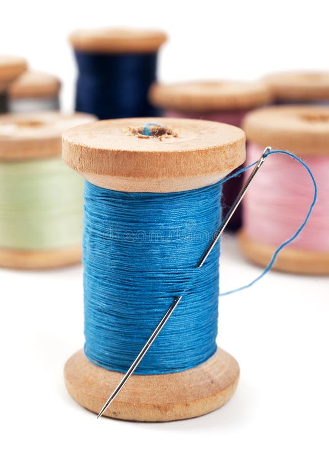 Spools of thread stock image. Image of embroidery, needlework - 19133403