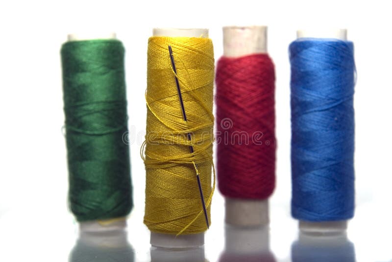 Spools of thread stock image. Image of cotton, blue, clothing - 22358833