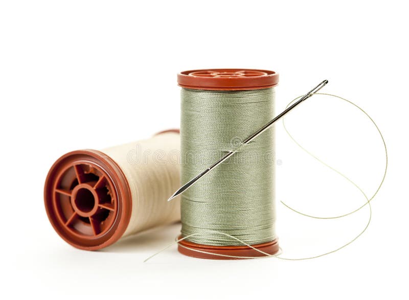 Spools of thread stock photo. Image of metal, tailoring - 24144926