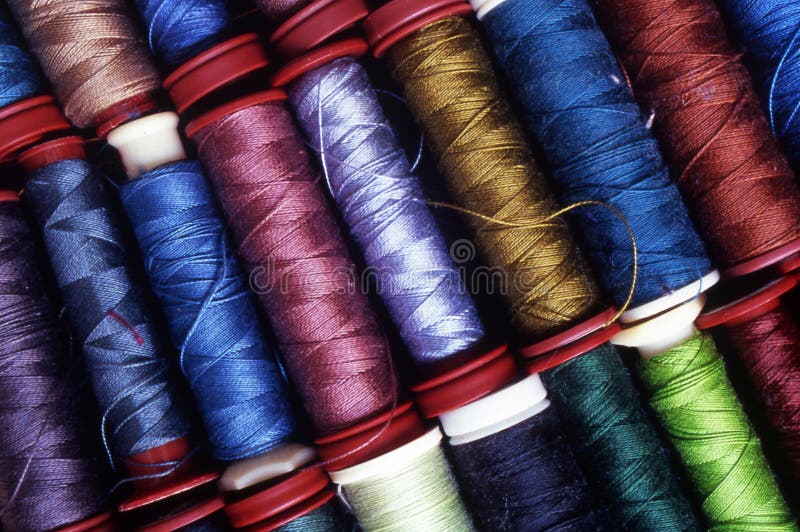 Spools of Thread stock photo. Image of fibre, sewing, bobbin - 4567544