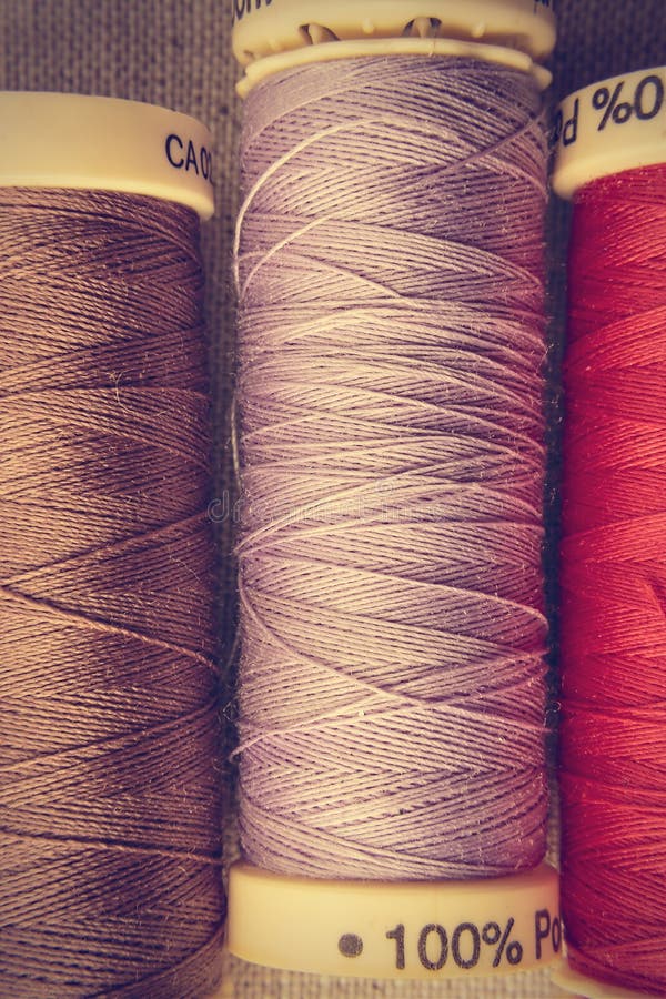 Spools of thread close up. stock photo. Image of thread - 61222958