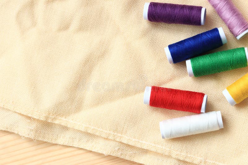 622 Different Color Spools Thread Textile Industry Background Stock ...