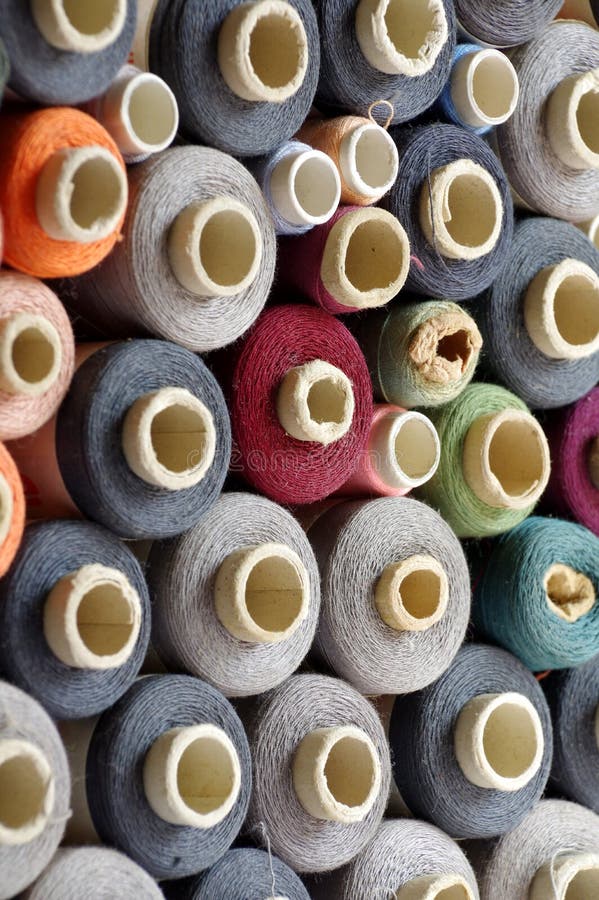 Spools of thread stock image. Image of color, domestic - 59952675