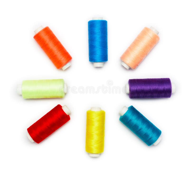 Spools Thread Laid Out Circle Stock Photos - Free & Royalty-Free Stock ...