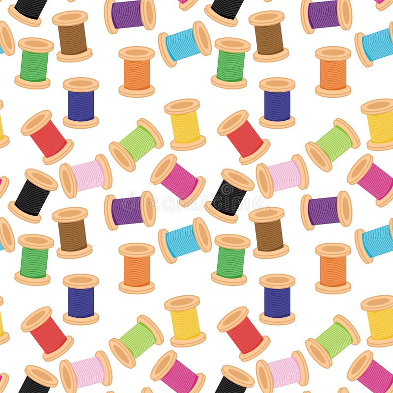 Thread Spools Background Stock Illustrations – 453 Thread Spools ...