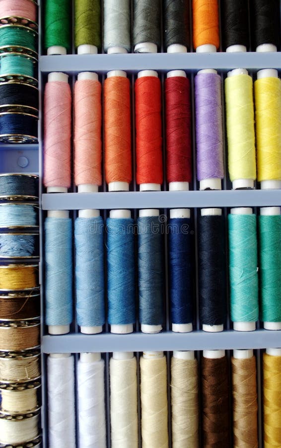 Spools of threads stock photo. Image of closeup, craft - 13335476