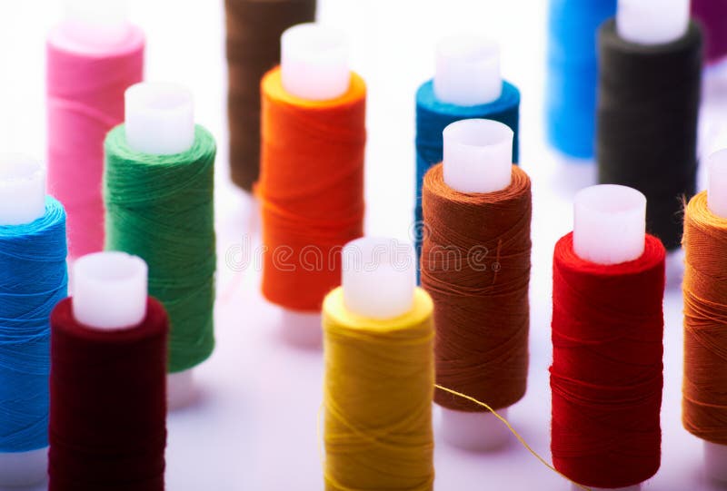 Spools of threads stock image. Image of objects, closeup - 20940893